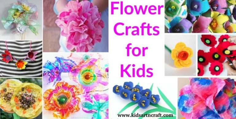 15 Beautiful Flower Crafts for Kids - Kids Art & Craft