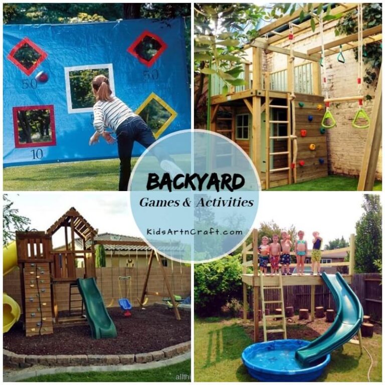 Backyard Fun Ideas And Games Activities For Kids - Kids Art & Craft
