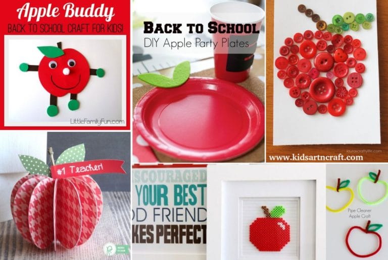 15 Back to School Apple Crafts and Activities - Kids Art & Craft