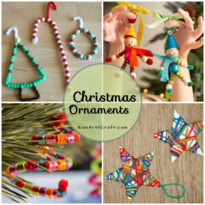 Easy Christmas Ornaments Crafts for Children - Kids Art & Craft