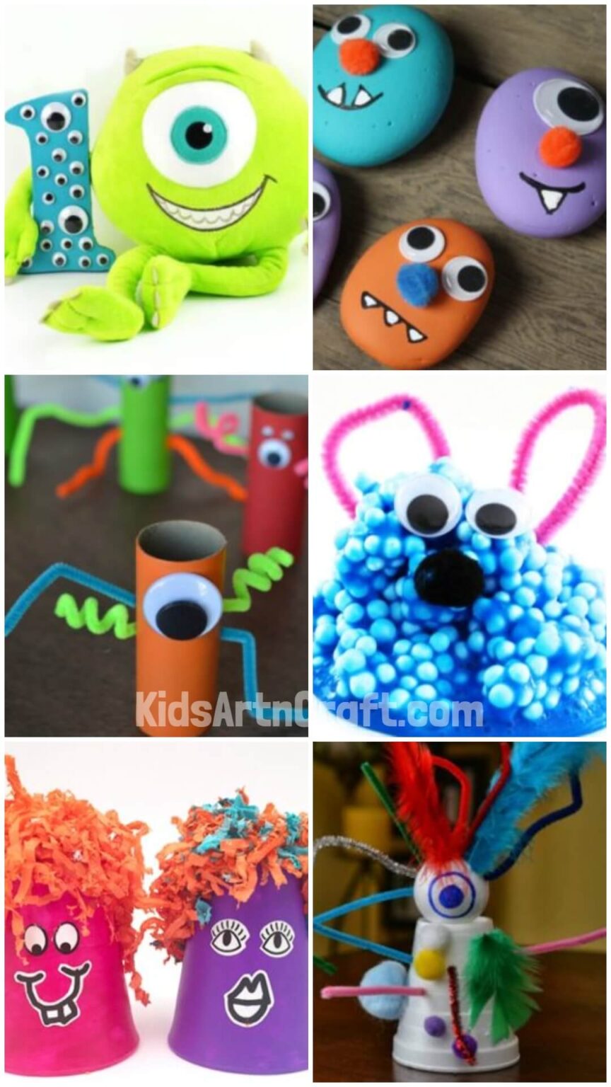 Crazy Monster Crafts for Kids - Kids Art & Craft