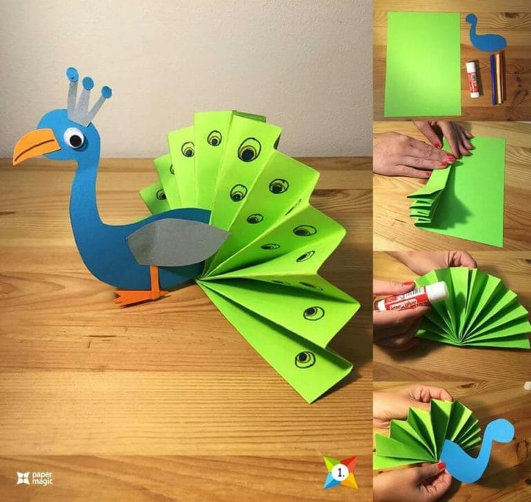 DIY Pretty Peacock Themed Crafts for Kids! - Kids Art & Craft