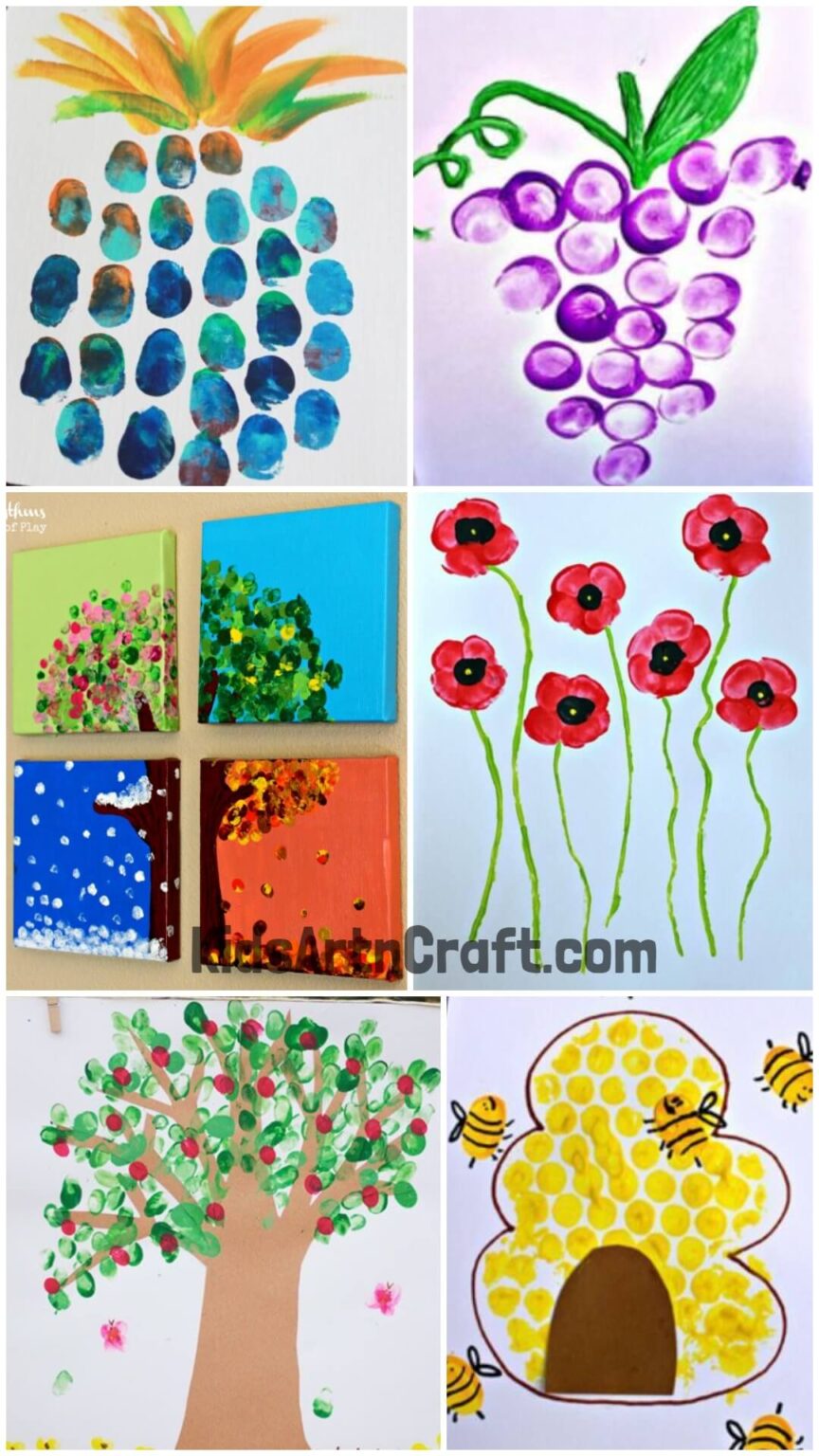 15 Fingerprint Craft Ideas for Kids - Kids Art & Craft