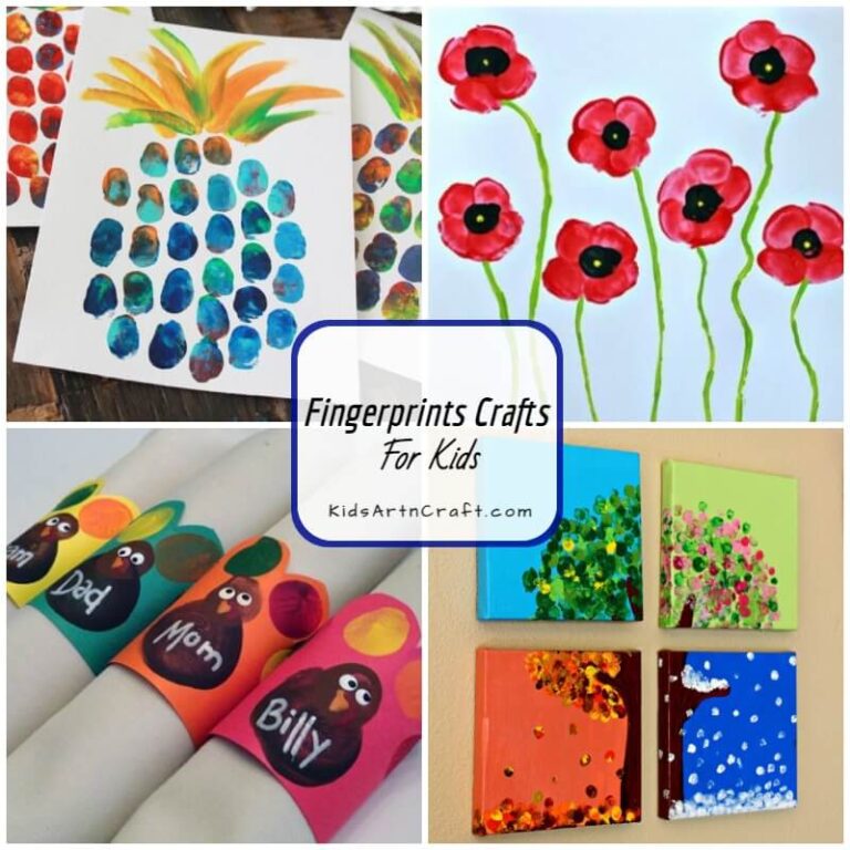 15 Fingerprint Craft Ideas for Kids - Kids Art & Craft