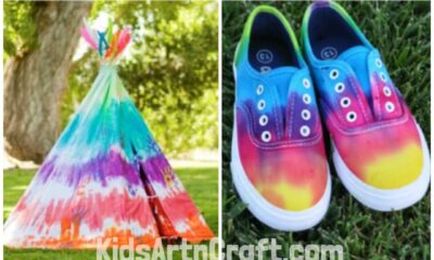 Groovy Tie Dye Crafts For Kids - Kids Art & Craft