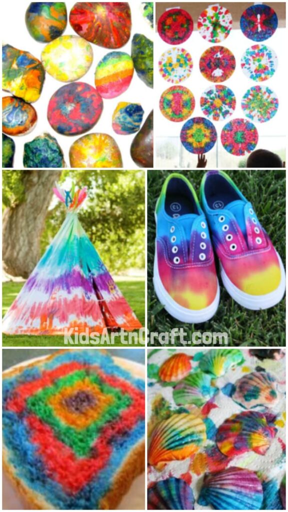 Groovy Tie Dye Crafts For Kids - Kids Art & Craft