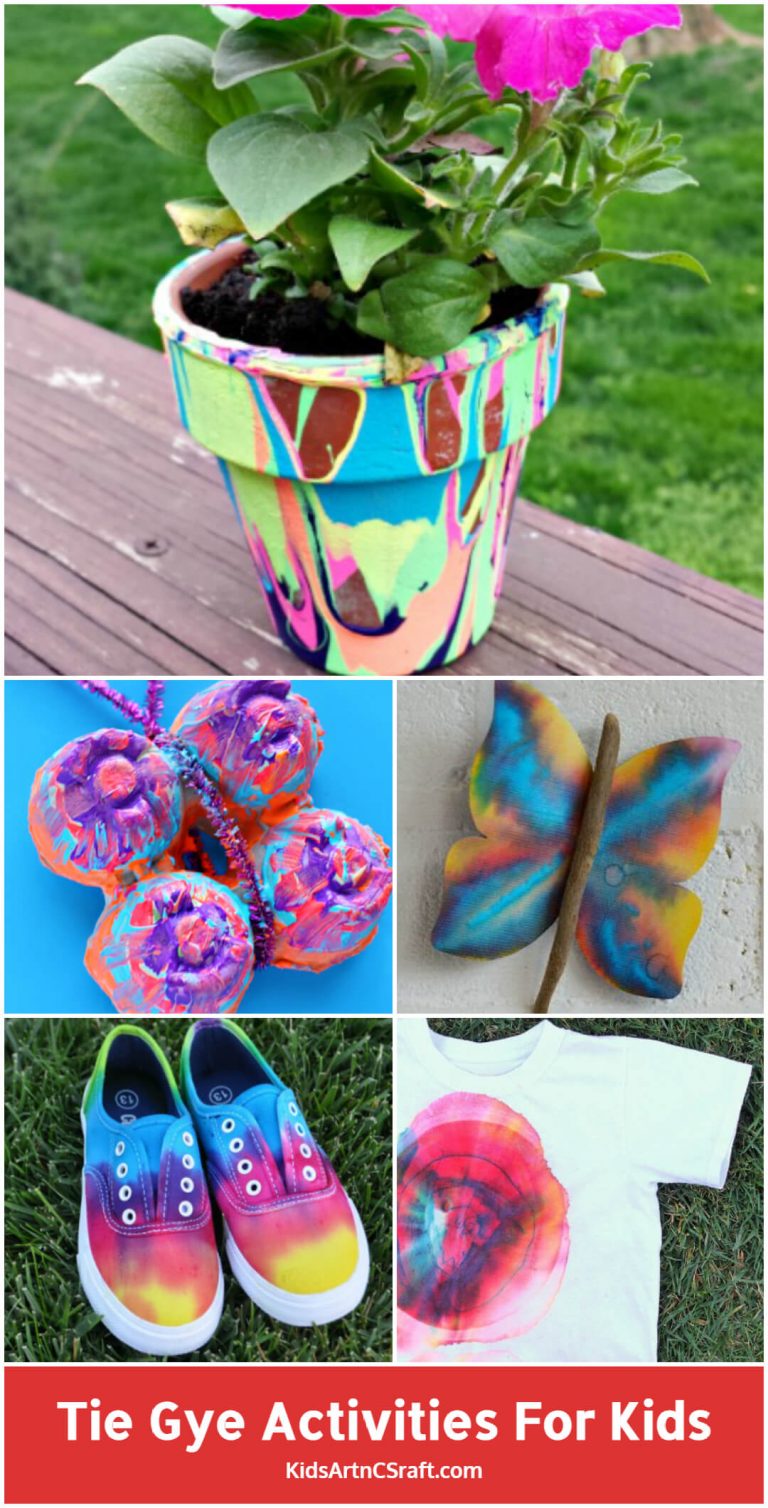 20+ Groovy Tie Dye Crafts For Kids - Kids Art & Craft