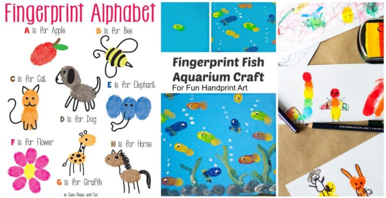 15 Fingerprint Craft Ideas for Kids - Kids Art & Craft