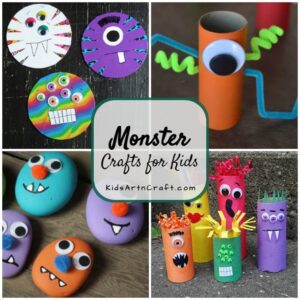 Crazy Monster Crafts for Kids - Kids Art & Craft
