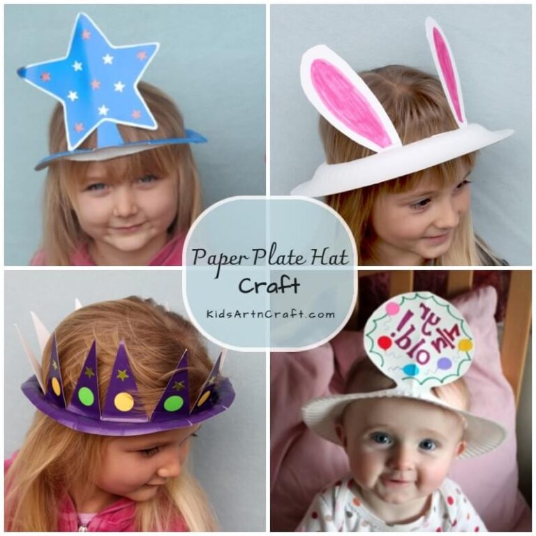 Paper Plate Hat Craft Ideas For Kids Party - Kids Art & Craft