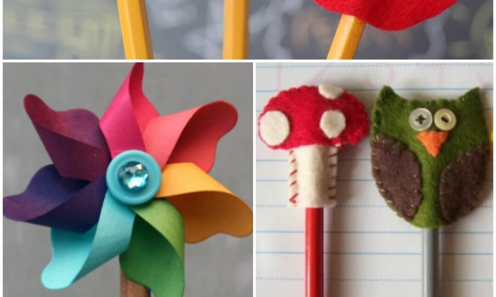 20+ DIY Pencil Toppers for Kids - Back to school Crafts - Kids Art & Craft