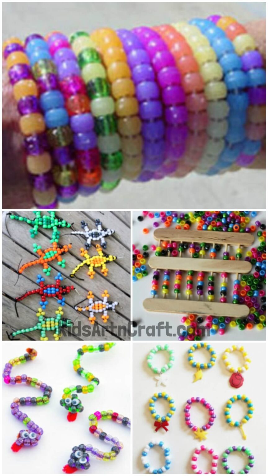 21 Pony Bead Craft And Projects For Kids - Kids Art & Craft