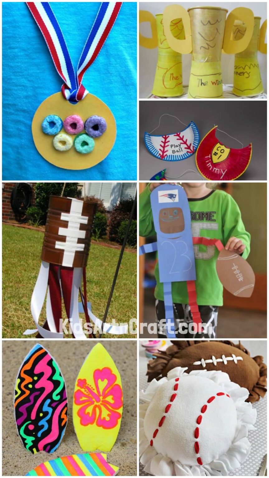 Sports Themed Crafts for Kids - Kids Art & Craft