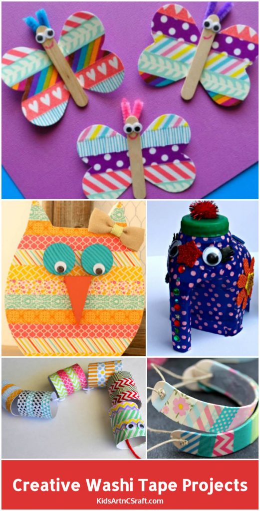 24 DIY Creative Washi Tape Projects for Kids - Kids Art & Craft