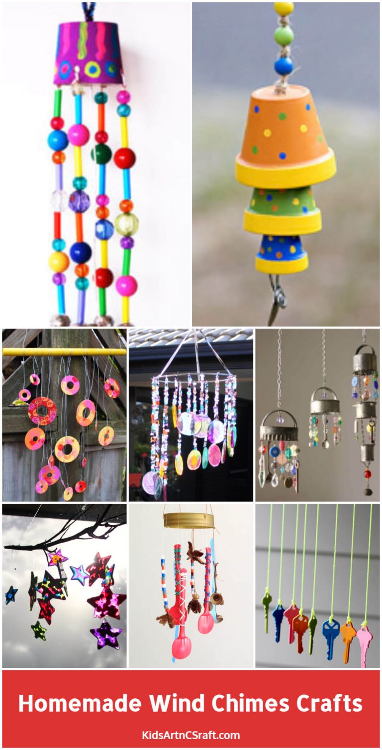 15+ DIY Homemade Wind Chimes Crafts for Kids - Kids Art & Craft