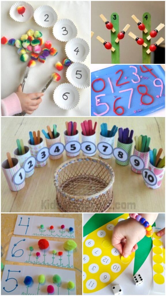 Activities To Get Your Preschooler Started On Numbers - Kids Art & Craft