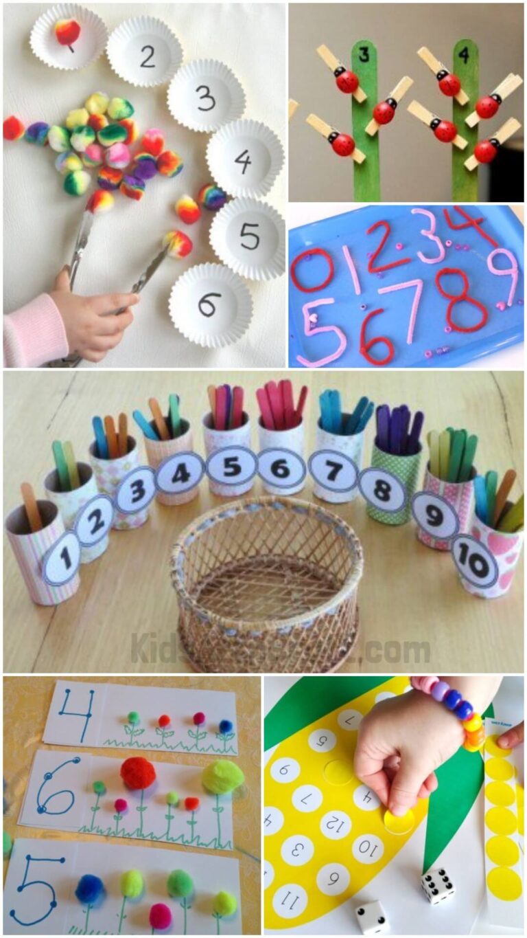 Activities To Get Your Preschooler Started On Numbers - Kids Art & Craft