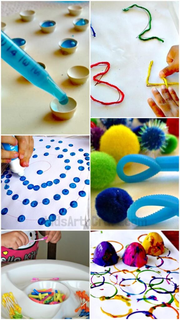 Fine Motor Activities for Toddlers - Kids Art & Craft