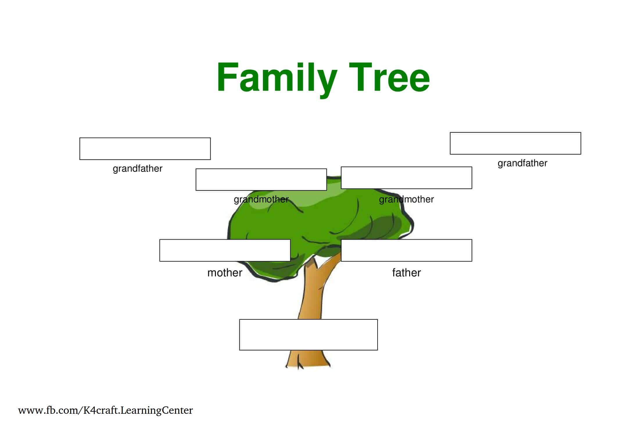 Family Tree For Kids Project - DIY Ideas for School Children - Kids Art ...