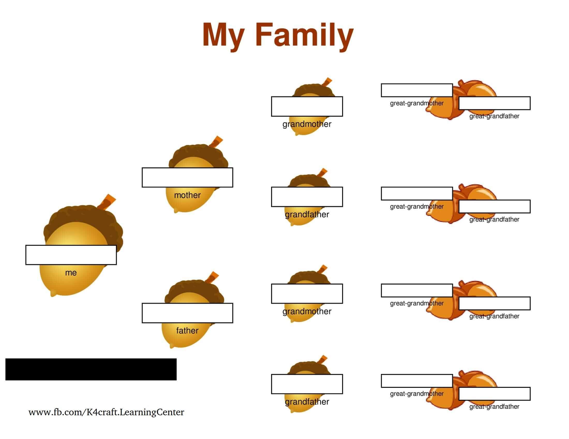 Family Tree For Kids Project - DIY Ideas for School Children - Kids Art ...
