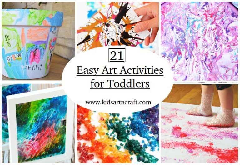 21 Easy Art Activities For Toddlers - Kids Art & Craft