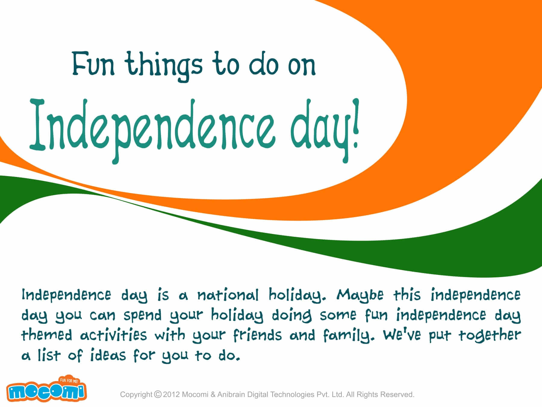 Fun things to do on Independence Day - Kids Activities - Kids Art & Craft