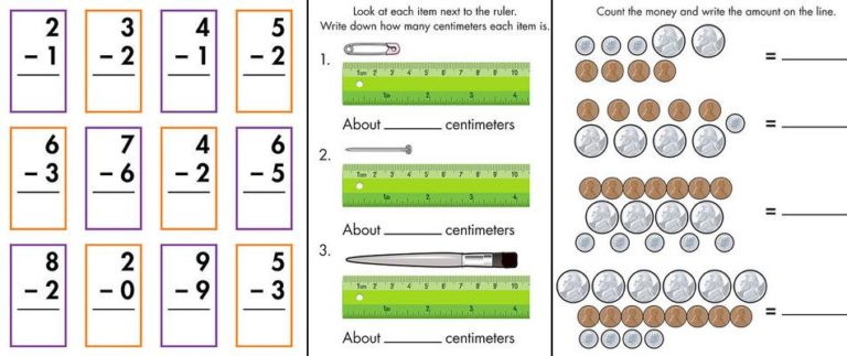 Math and Measurements Worksheets For Kids - Kids Art & Craft