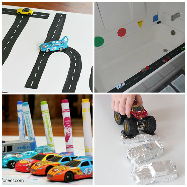 15+ Toy Car Activities for Kids - Kids Art & Craft