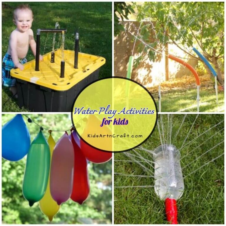DIY Easy Water Play Activities for kids - Kids Art & Craft