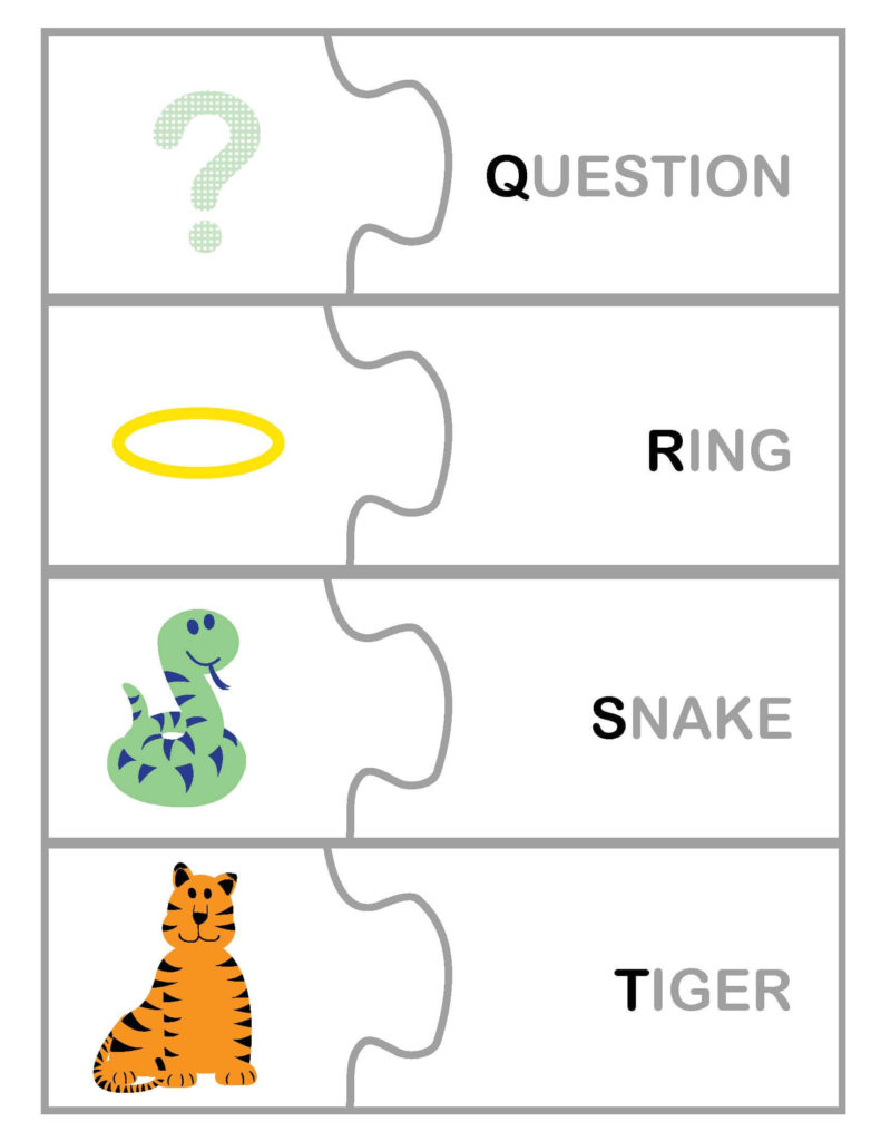 Toddler Pre-K Letter/Word Matching Printable Game - Kids Art & Craft