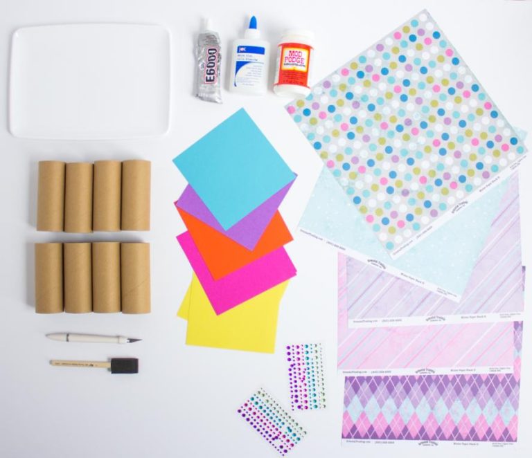 DIY Desk Organizer from Toilet Paper Rolls for Kids - Kids Art & Craft