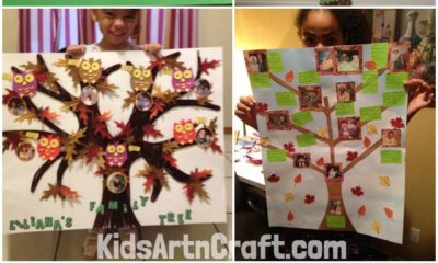Family Tree For Kids Project - DIY Ideas for School Children - Kids Art ...