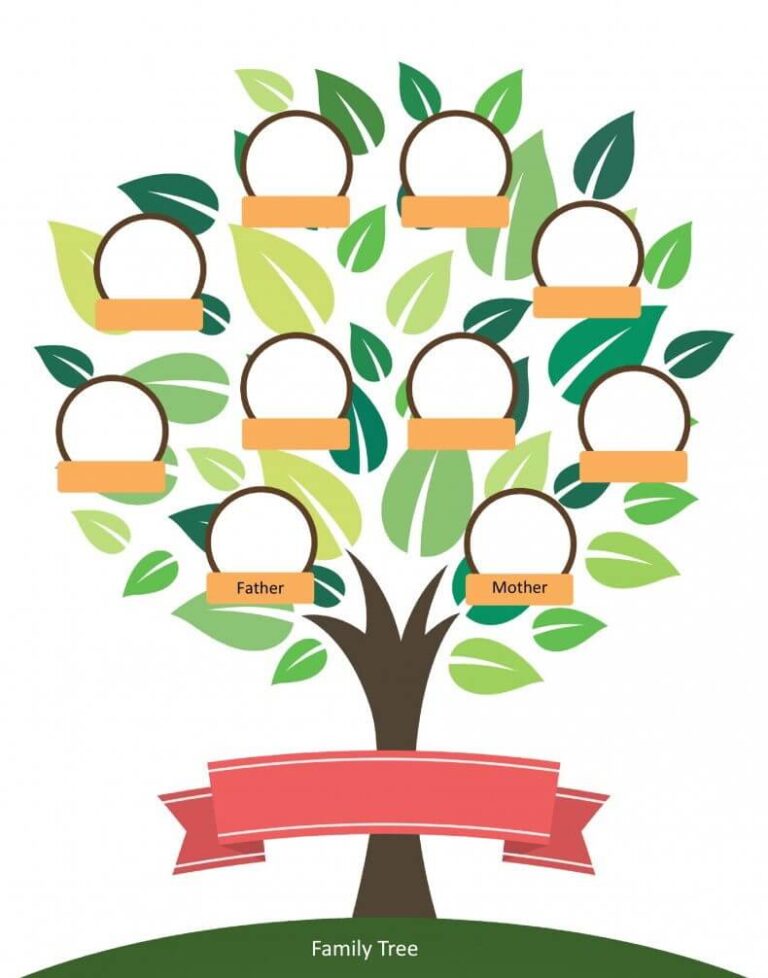 Family Tree For Kids Project - DIY Ideas for School Children - Kids Art ...