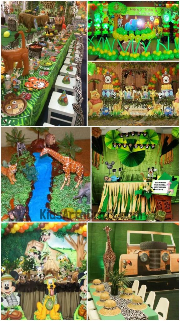 Jungle Safari Theme Birthday Party Ideas - Kids Art & Craft
