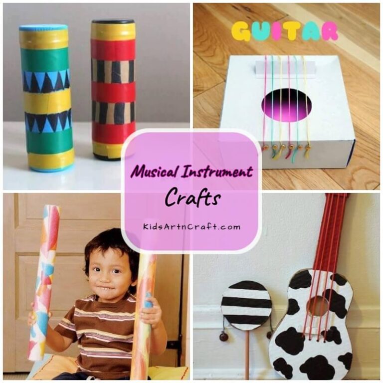 Musical Instrument Crafts for Kids - Kids Art & Craft