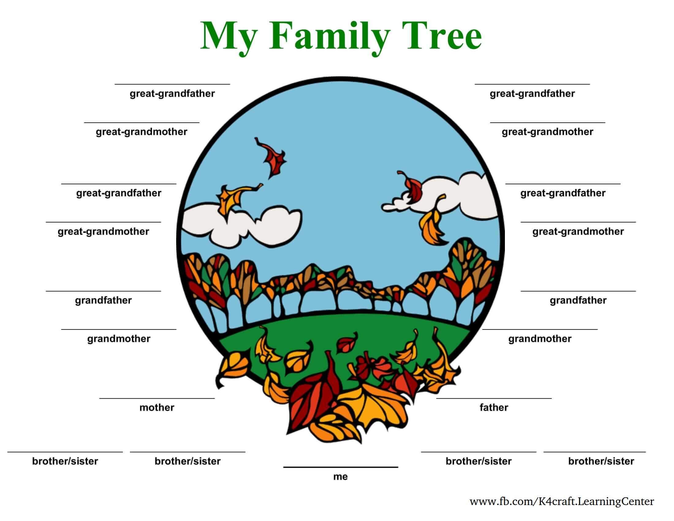 Family Tree For Kids Project - DIY Ideas for School Children - Kids Art ...