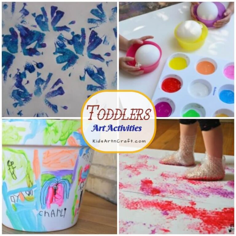 21 Easy Art Activities For Toddlers - Kids Art & Craft