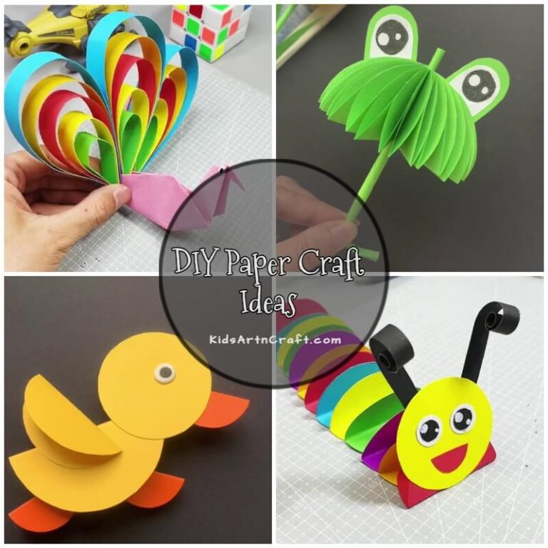 DIY Simple Paper Crafts Ideas for Kids - Kids Art & Craft