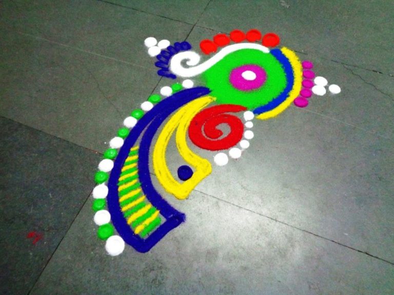 Easy & Creative Rangoli Designs for Kids - Kids Art & Craft