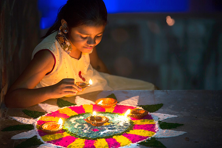 Easy & Creative Rangoli Designs for Kids - Kids Art & Craft