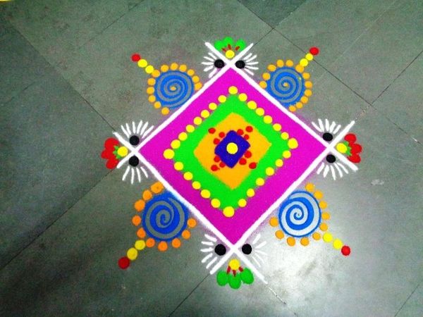 Easy & Creative Rangoli Designs for Kids - Kids Art & Craft