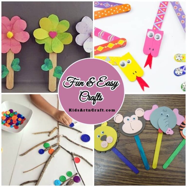Easy Fun Craft Ideas for Kids - Kids Art & Craft