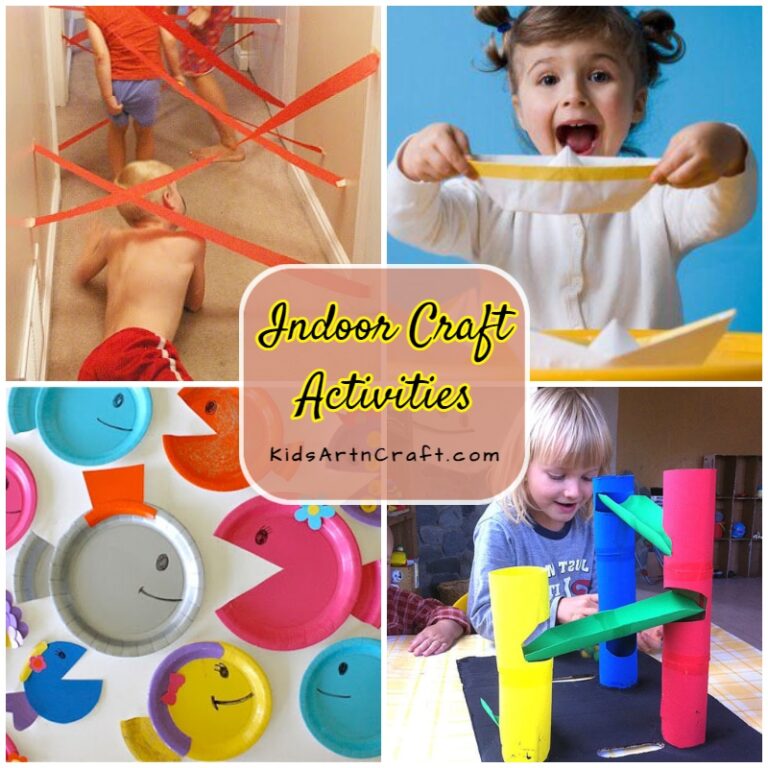 Best Indoor Craft Activities for kids - Kids Art & Craft