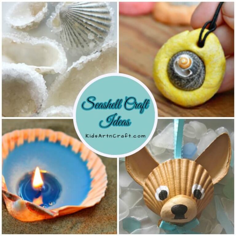 Adorable Seashell Fun Craft Ideas for Kids - Kids Art & Craft