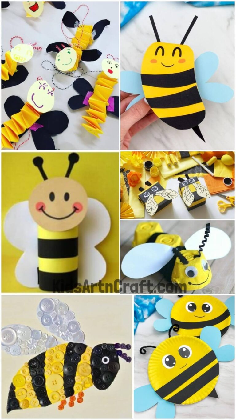 30 Buzzworthy Bee Crafts for Kids - Bumblebee Activities - Kids Art & Craft