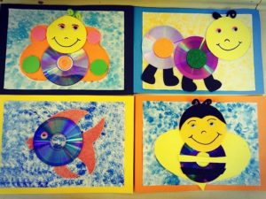 CD Disk Animal Crafts for Kids - Kids Art & Craft