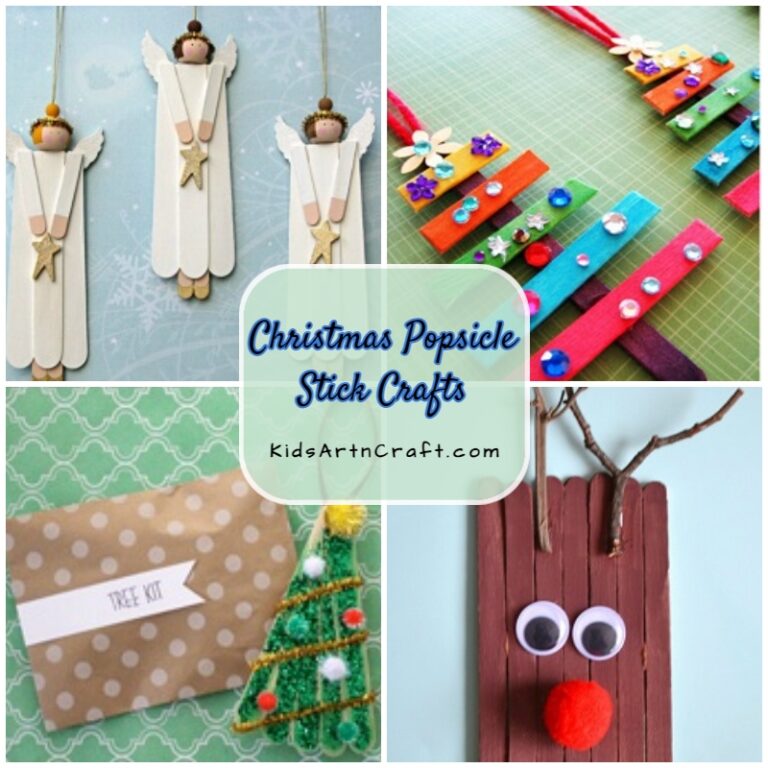Christmas Popsicle Stick Crafts for Kids - Kids Art & Craft