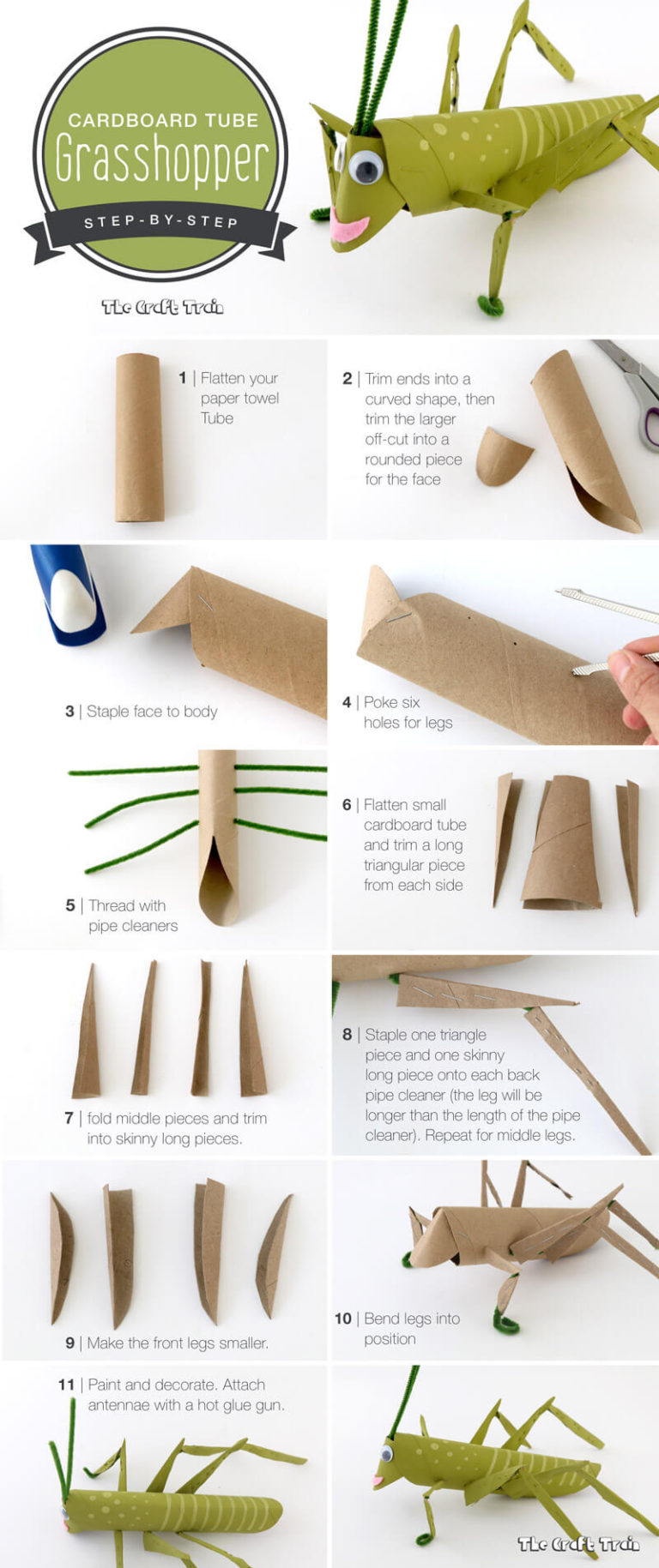 Easy Kids Crafts and Activities - Step by step (Tutorials) - Kids Art ...