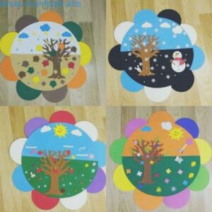 Changing Seasons Art Crafts Activities for Montessori Toddler - Kids ...