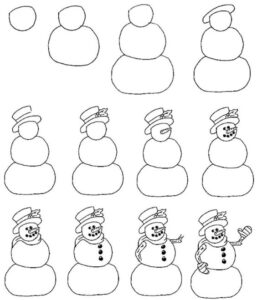 Christmas Drawing for Kids - Step By Step Tutorials - Kids Art & Craft
